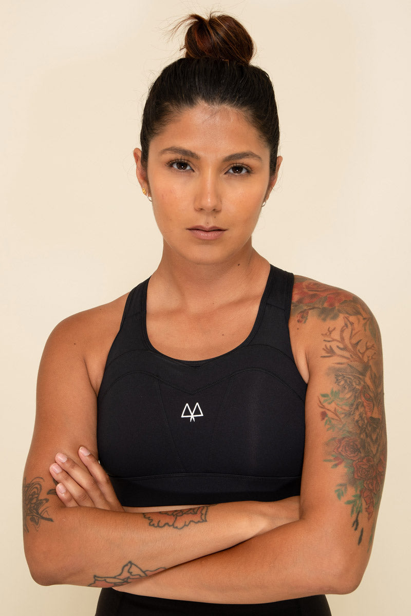 Black Empower Sports Bra